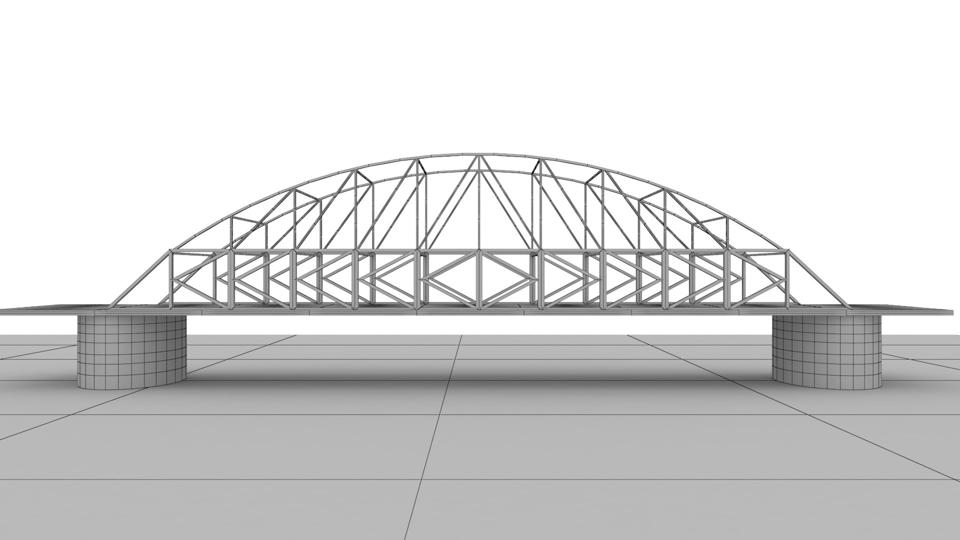 K-truss Bridge 3D Model - TurboSquid 1729235