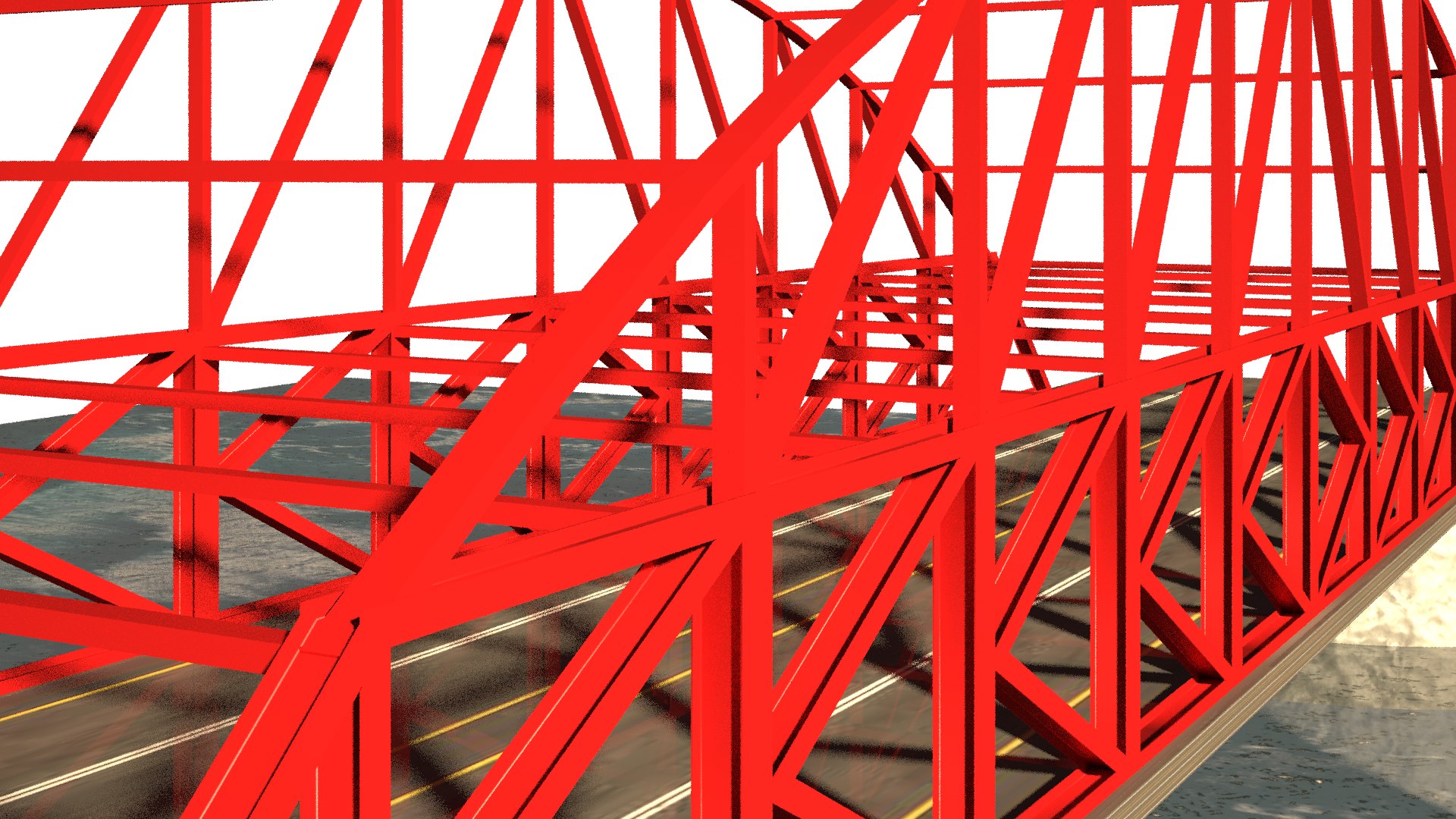 K-truss Bridge 3D Model - TurboSquid 1729235