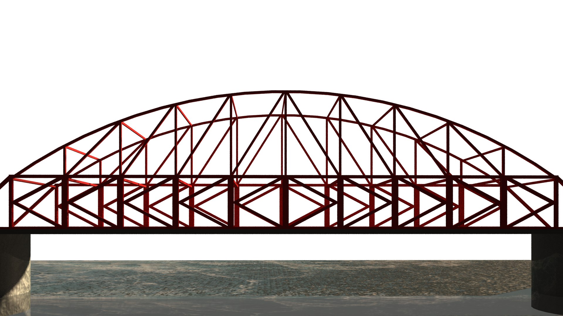 K-truss Bridge 3D Model - TurboSquid 1729235