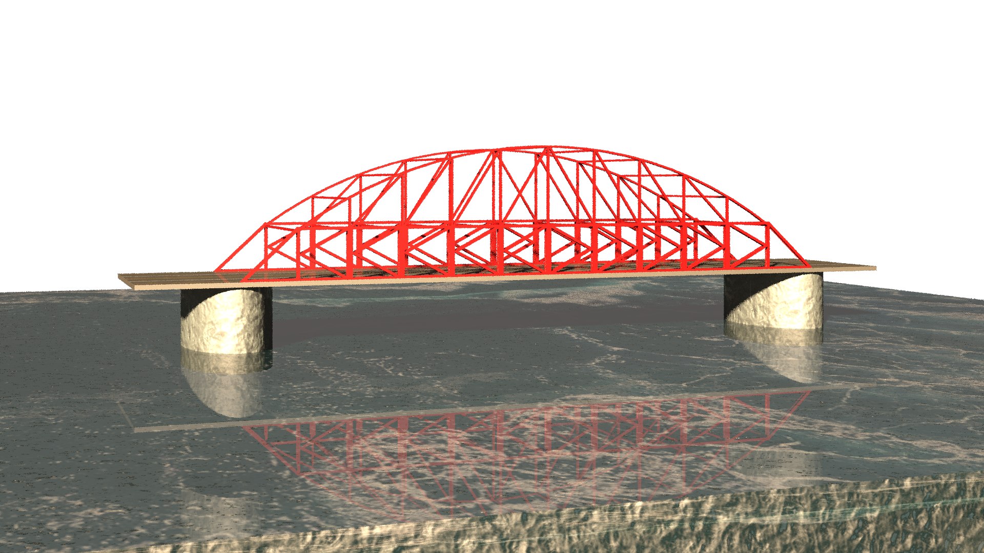 K-truss Bridge 3D Model - TurboSquid 1729235