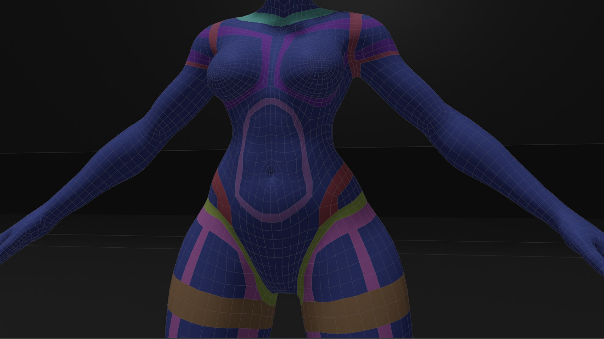 3D Stylized Anime Girl Base Mesh Model Pack V1 V2 Model - TurboSquid ...