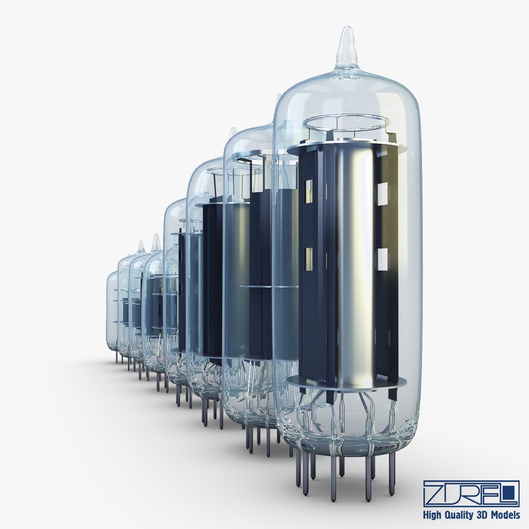 Vacuum Tubes Set 3D - TurboSquid 1281362