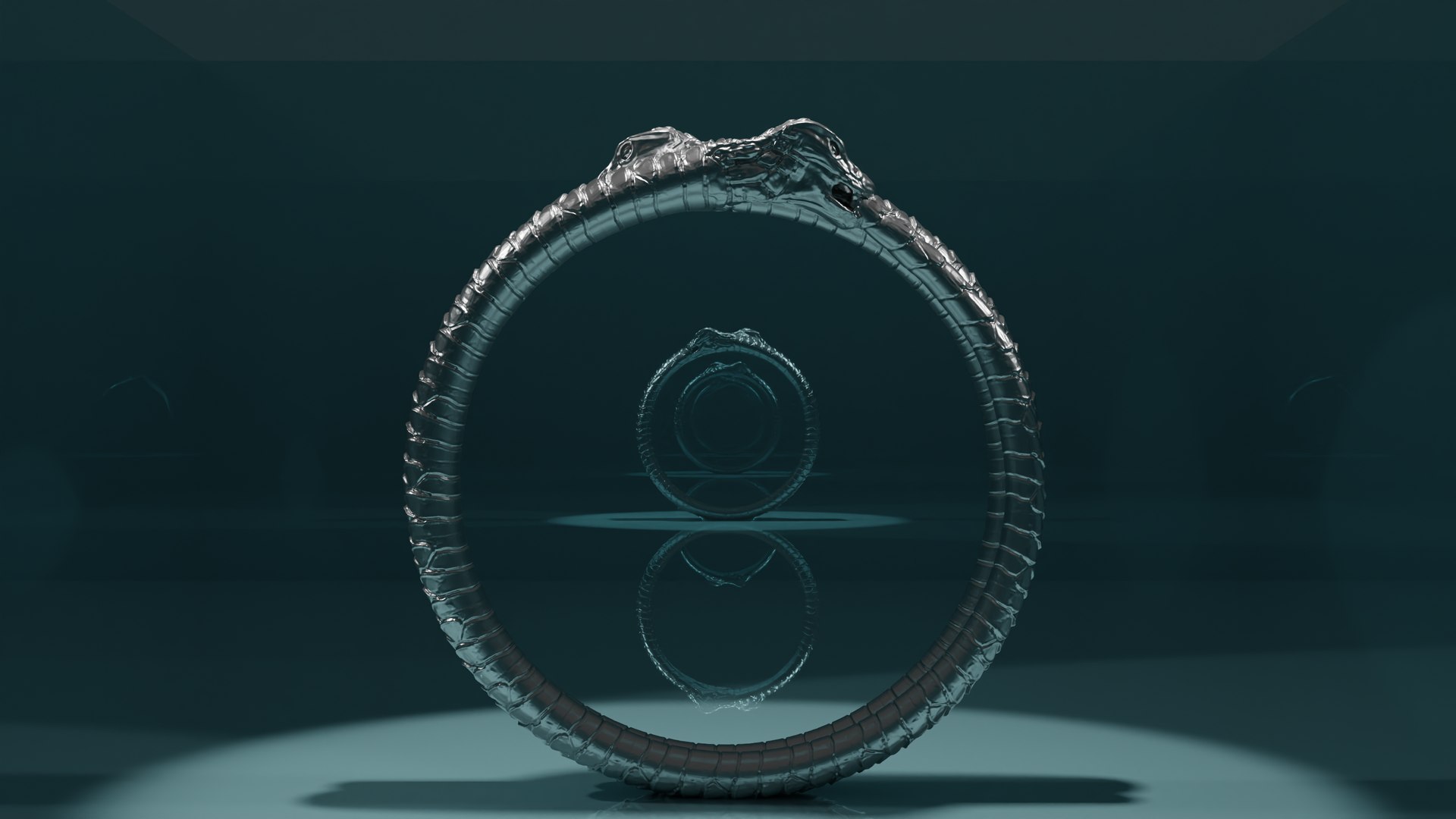 Ouroboros Snake Ring 3D Model - TurboSquid 2153605