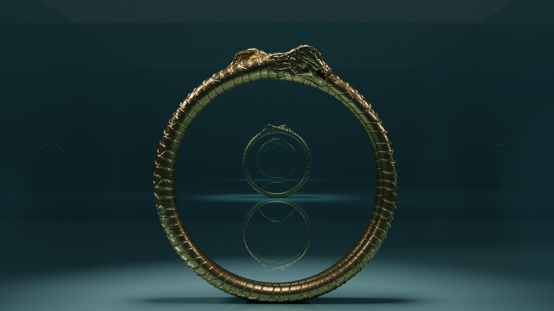 Ouroboros Snake Ring 3D Model - TurboSquid 2153605