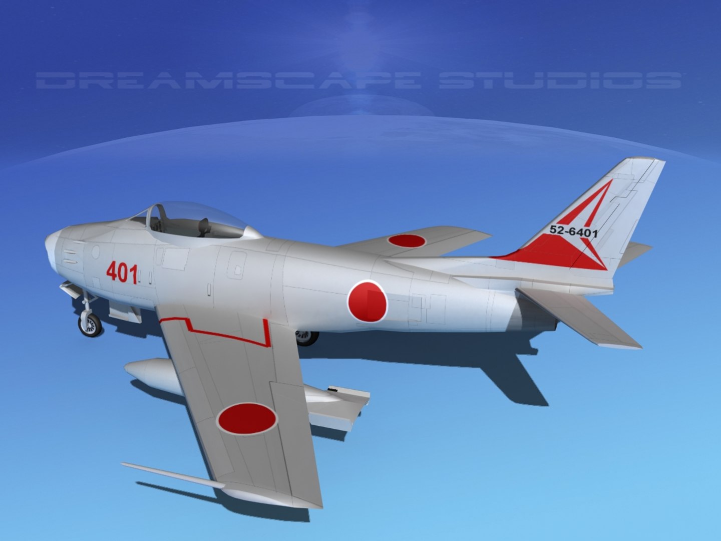 3d North American F-86 Sabre