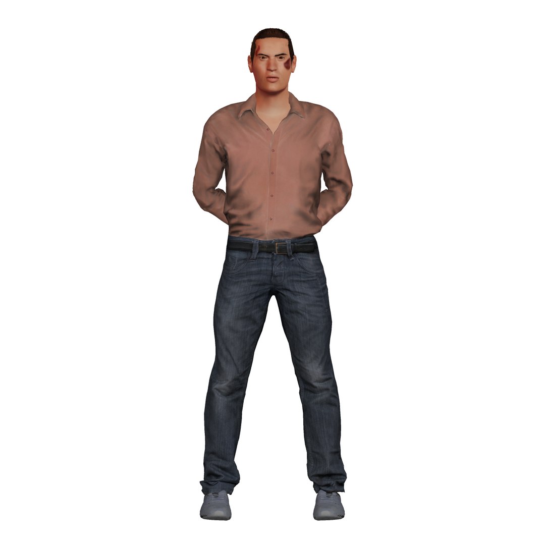 3D Caucasian Man White Character - TurboSquid 1635616