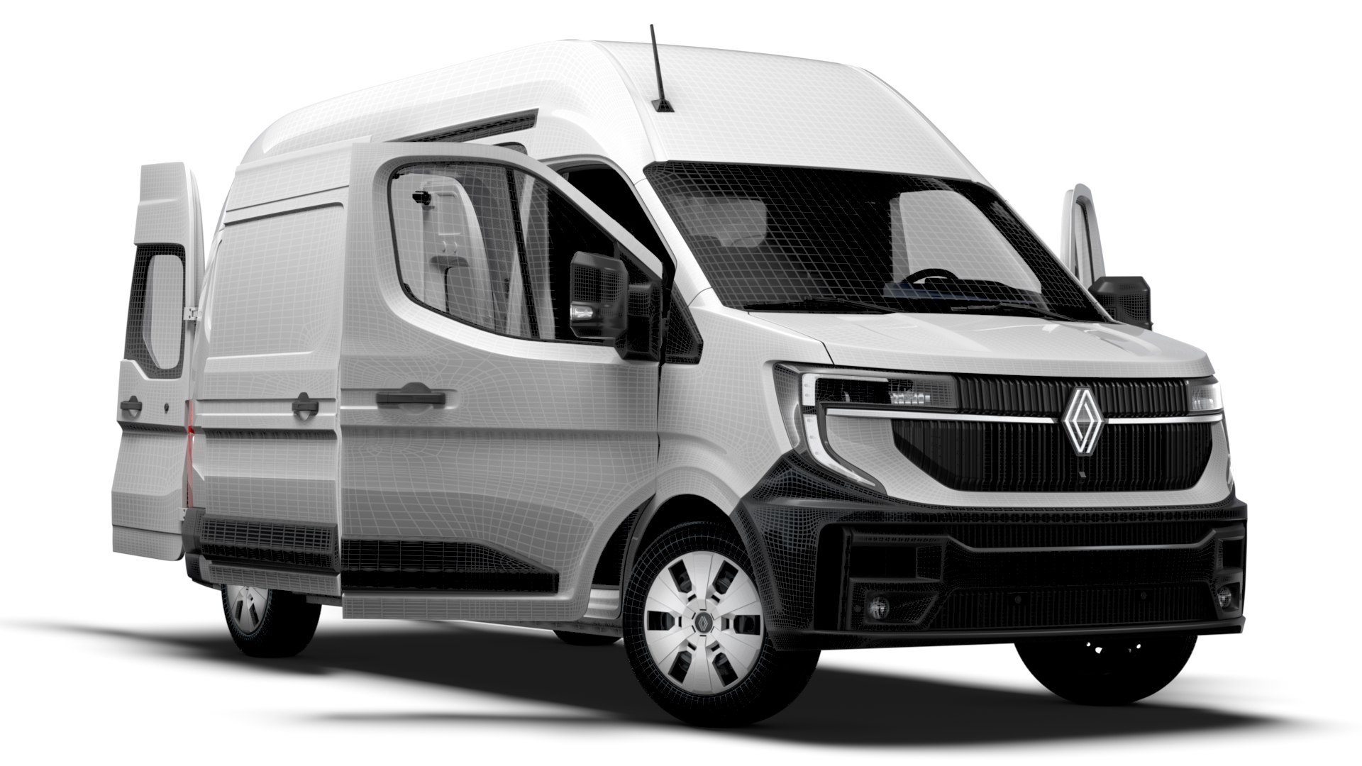 3D Renault Master L3H3 Van HQ Interior 2024 - TurboSquid 2253404