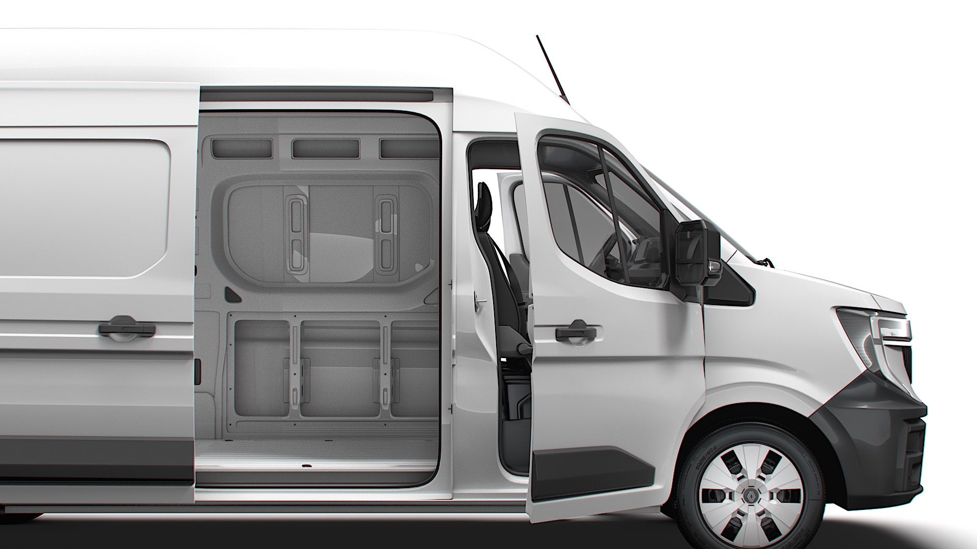 3D Renault Master L3H3 Van HQ Interior 2024 - TurboSquid 2253404