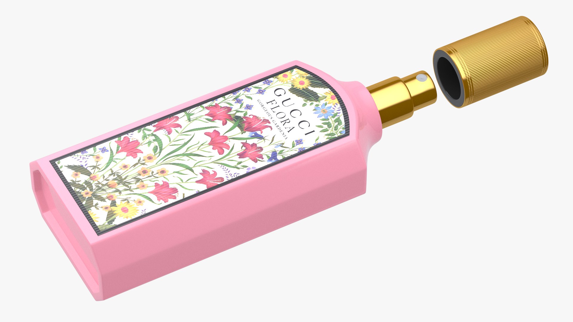 Gucci Flora Perfume Bottles Model - TurboSquid 2220563