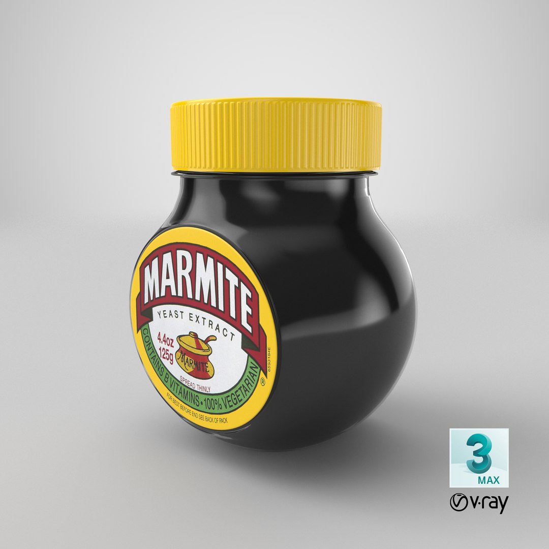 3D Marmite Jar - TurboSquid 1974697