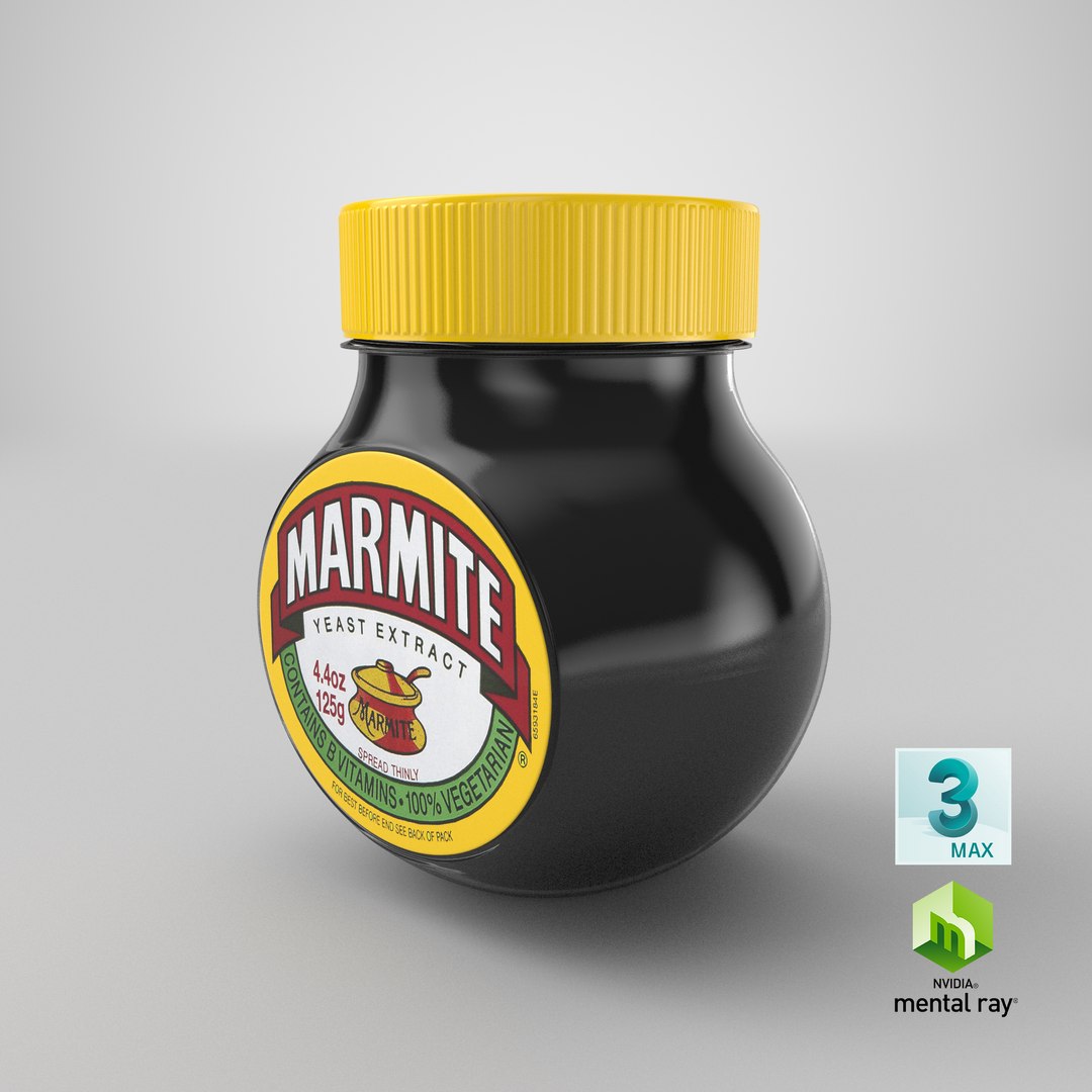 3D Marmite Jar - TurboSquid 1974697