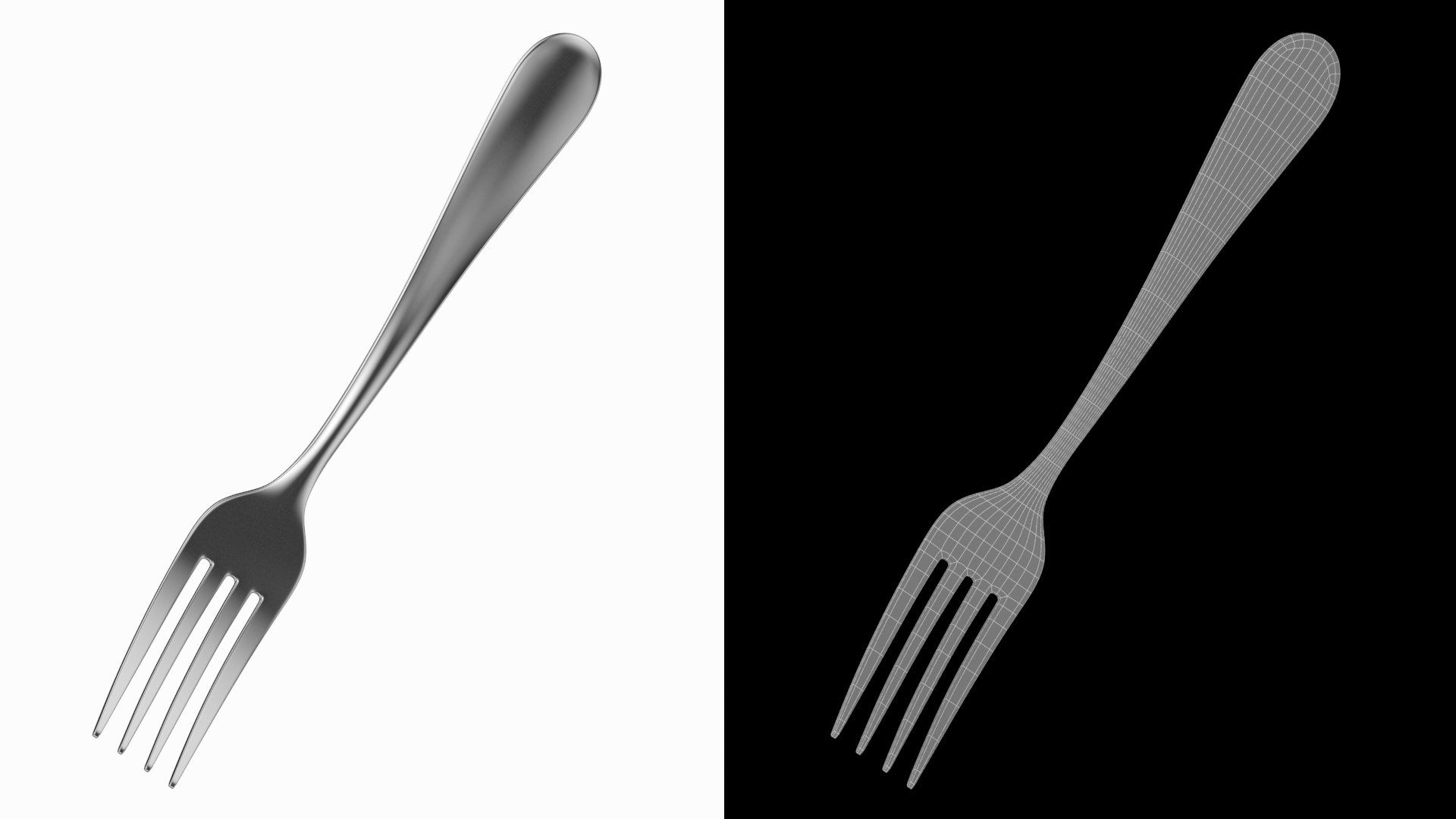 Table Dinner Fork Generic Cutlery 3D Model - TurboSquid 2201593