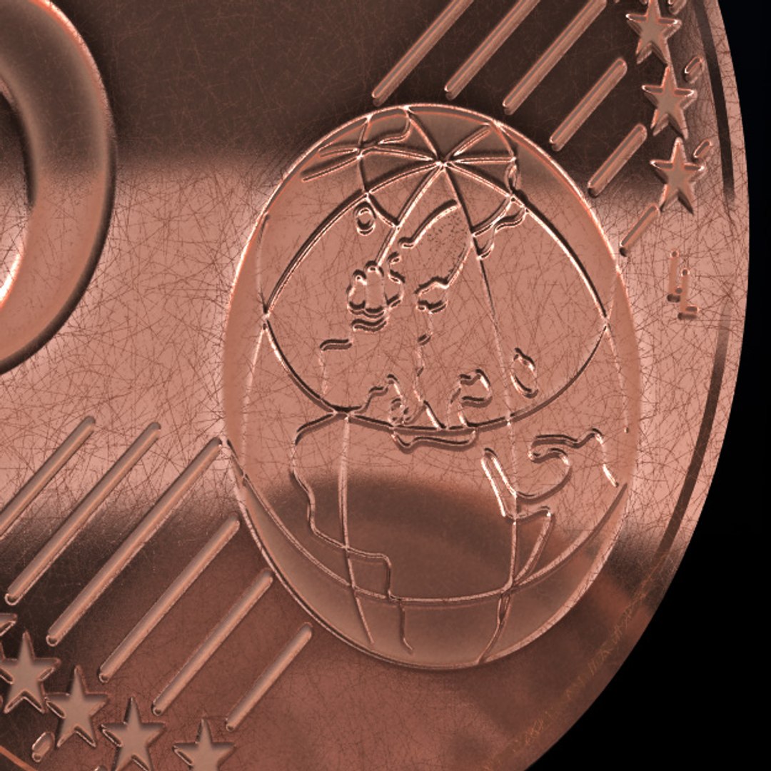Euro Coins 3d Model