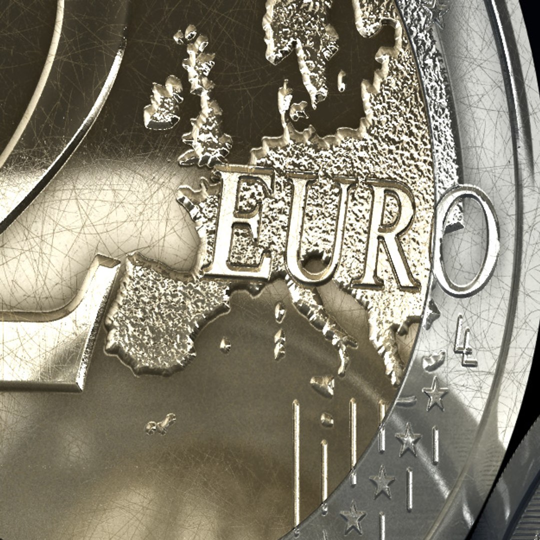 Euro Coins 3d Model