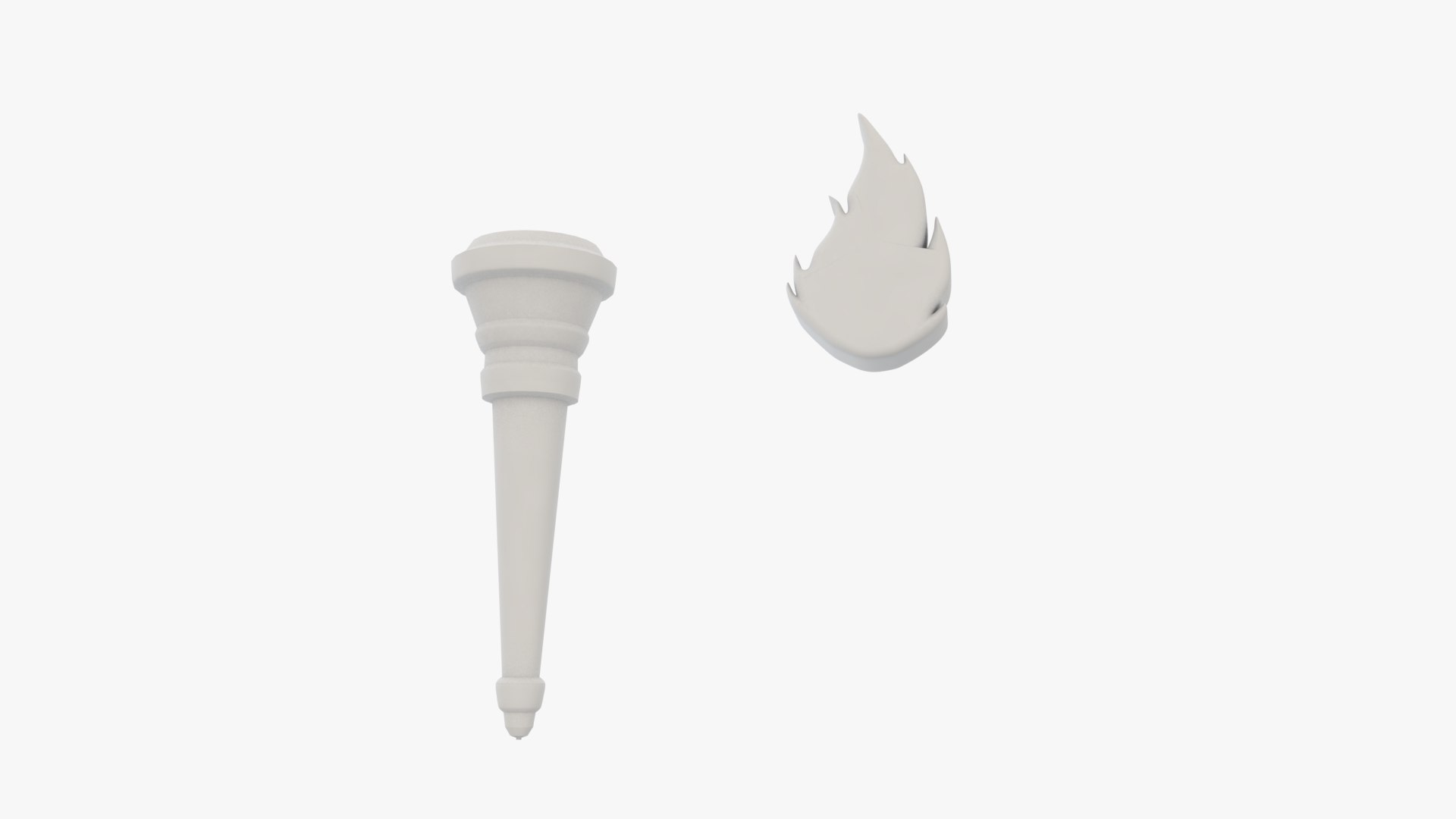 Fire Torch 3D Model 3D Model - TurboSquid 1954948