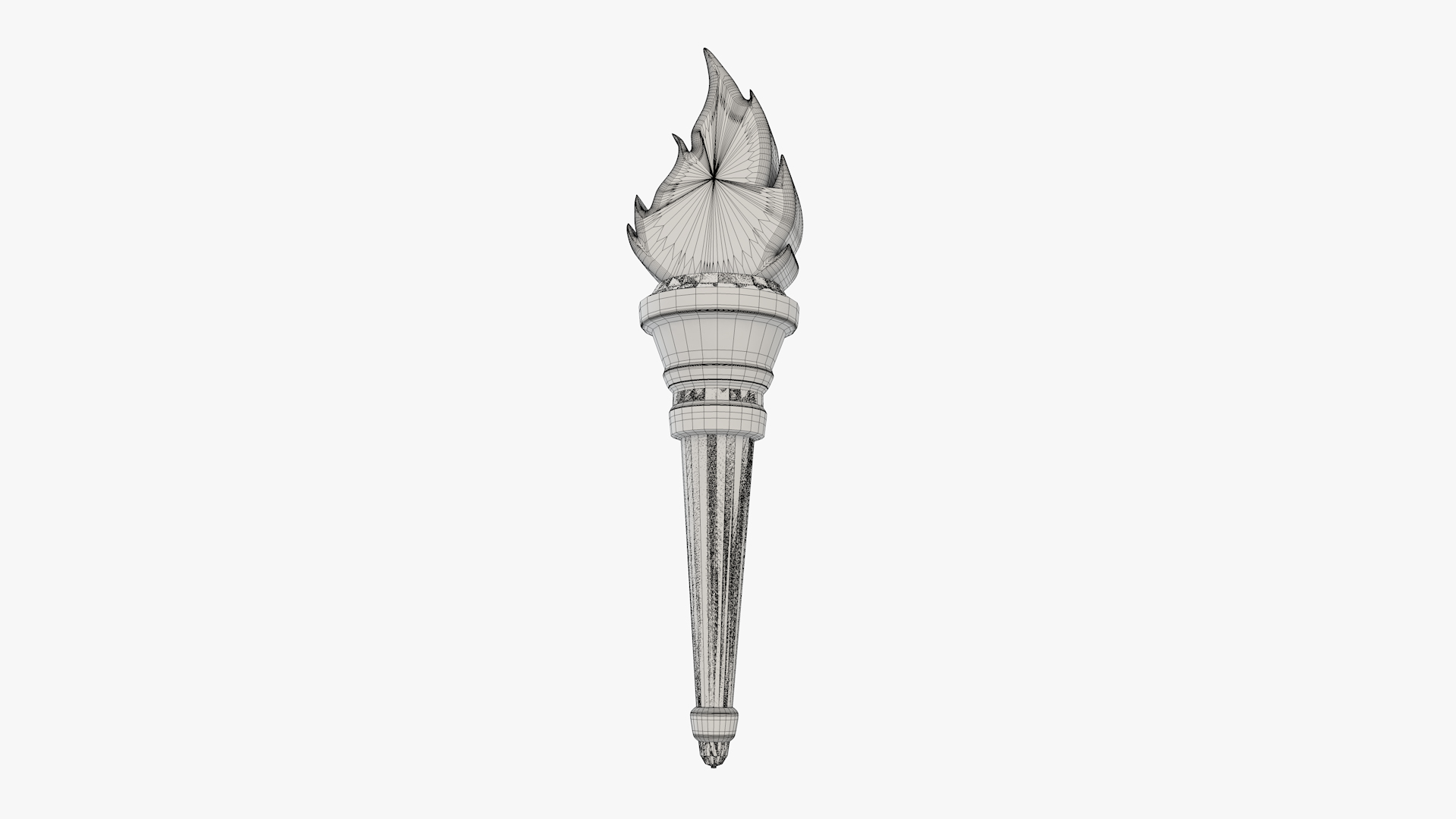 Fire Torch 3D Model 3D model - TurboSquid 1954948