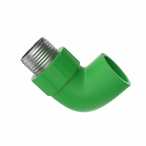 Male 90 Degree Threaded Pipe 3D - TurboSquid 1967528