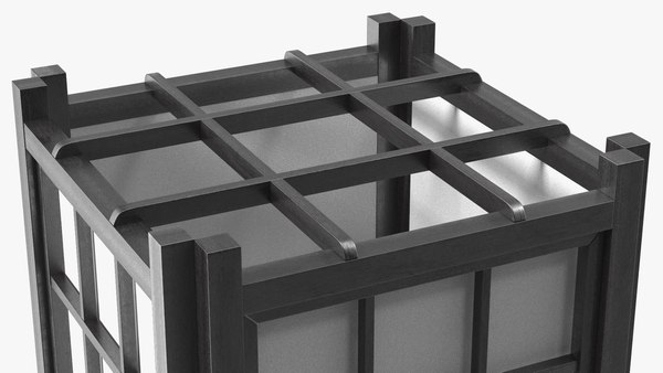 modelo 3d Linterna de piso Shoji de papel de arroz - TurboSquid 1888648