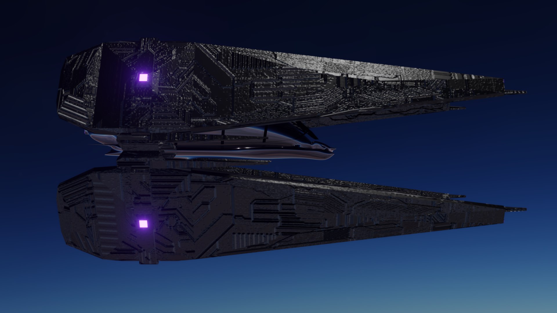 Space Ship Quad Wing Model - TurboSquid 2186685