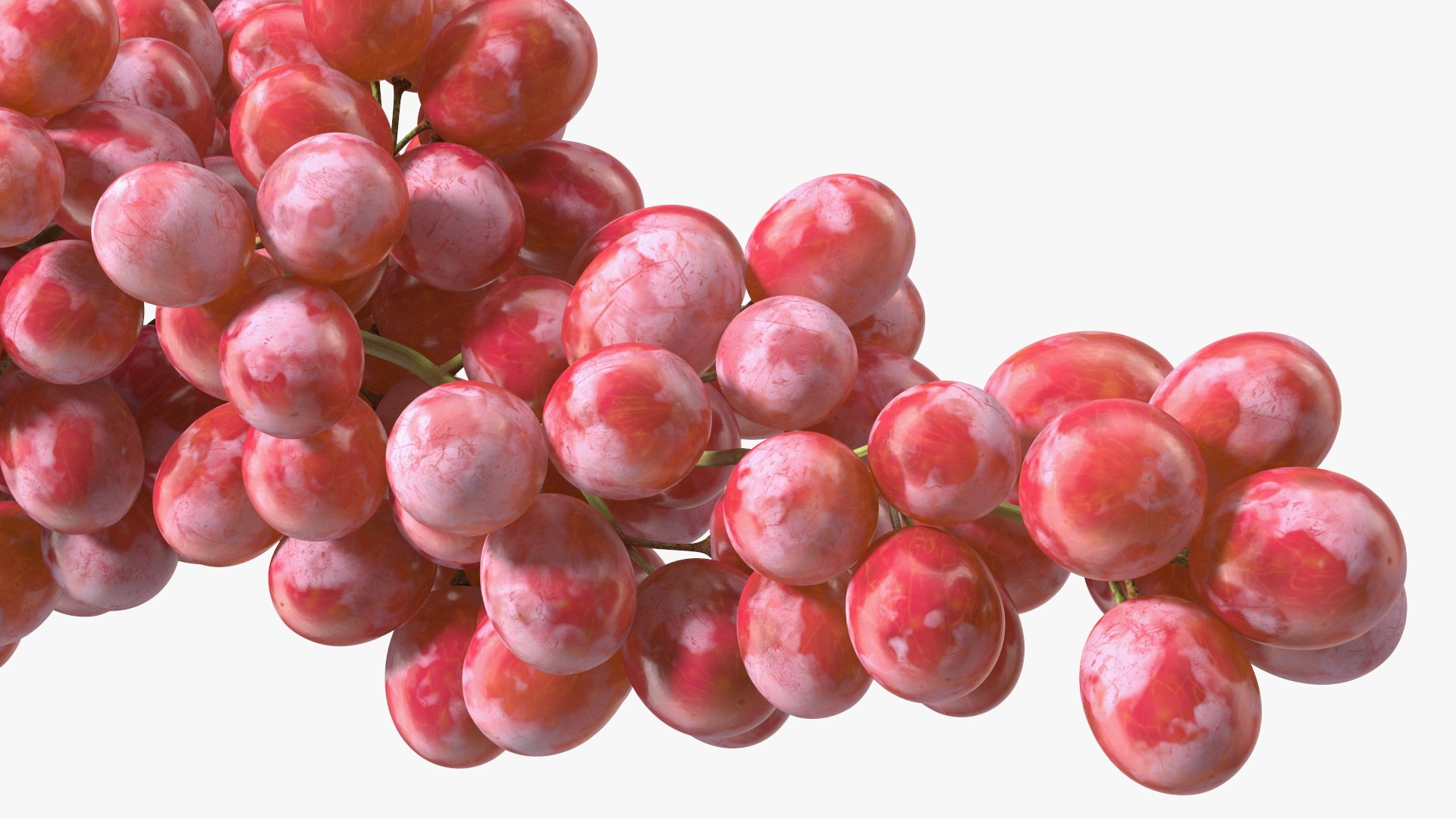 3D Red Sultana Grape Cluster Model - TurboSquid 2179076