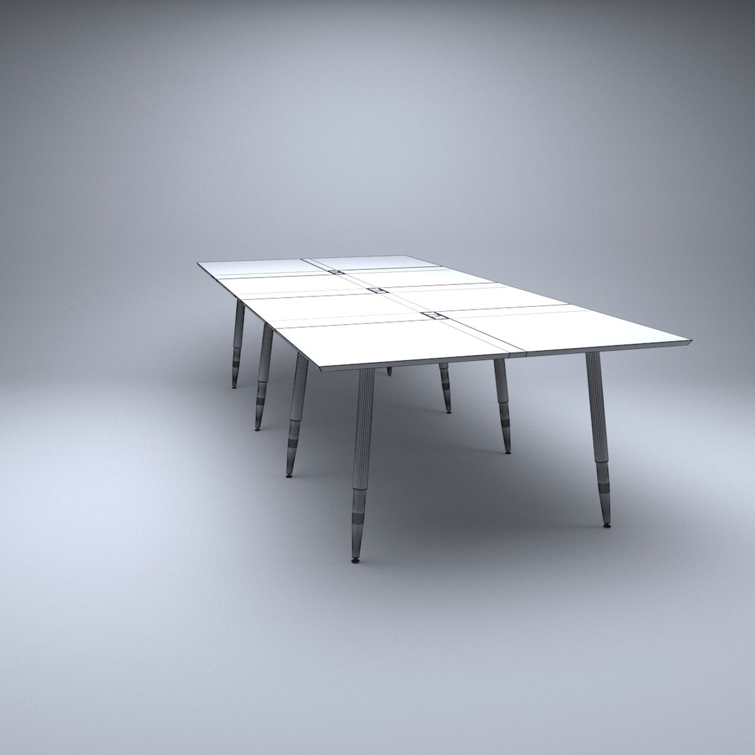 Meeting Table 3D Model - TurboSquid 1538441