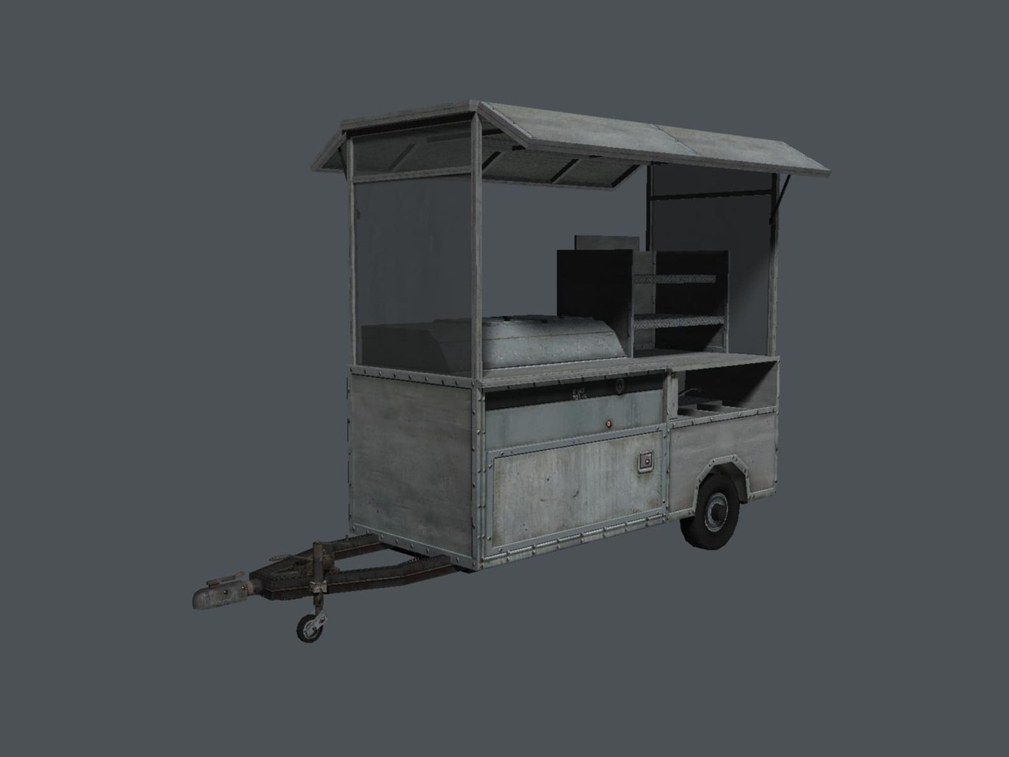 3d model of pack food stands