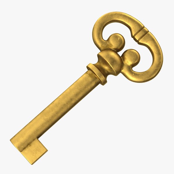 3d model of old lock