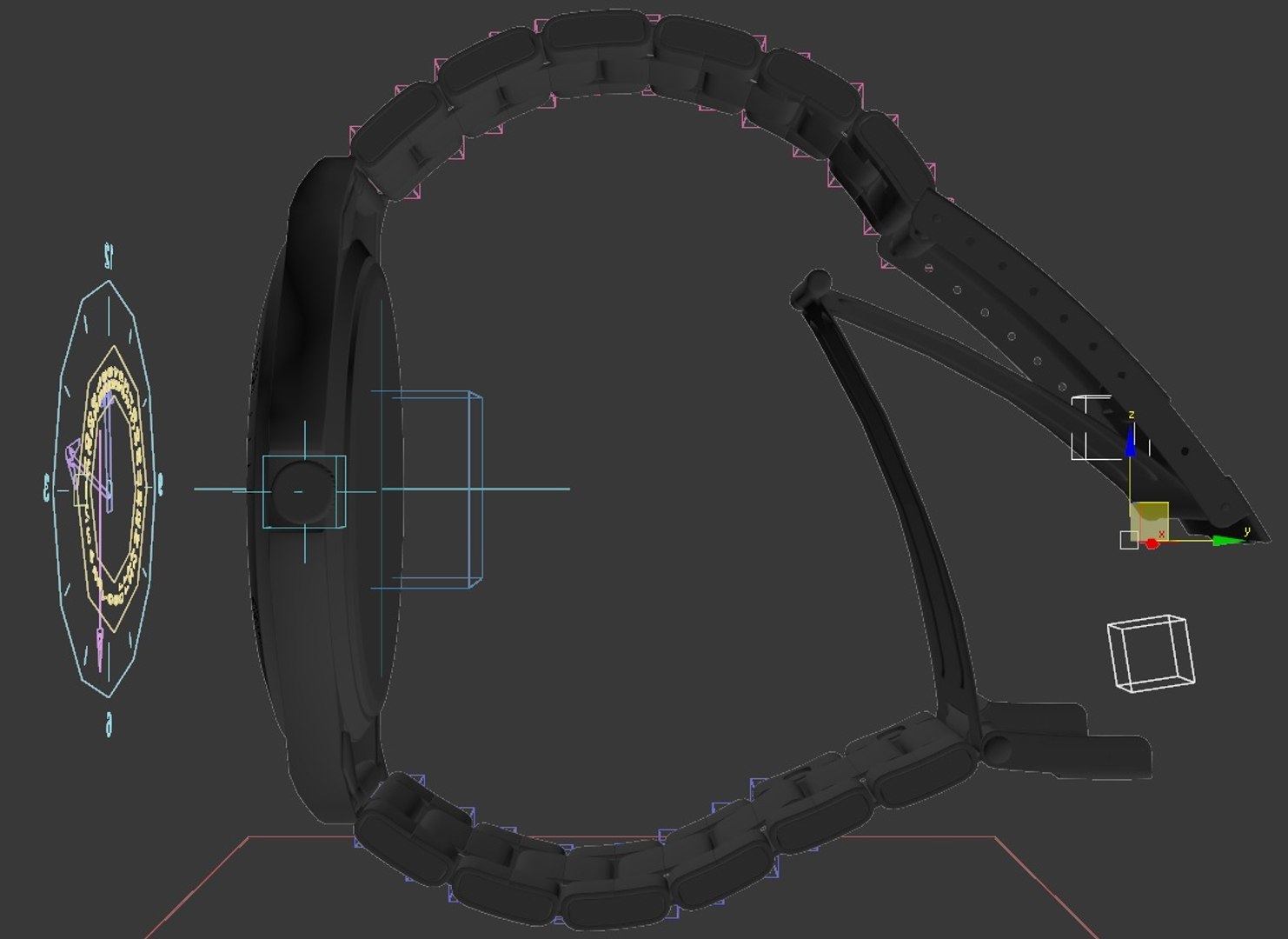 3D Watch Stainless Steel Model - TurboSquid 1552642