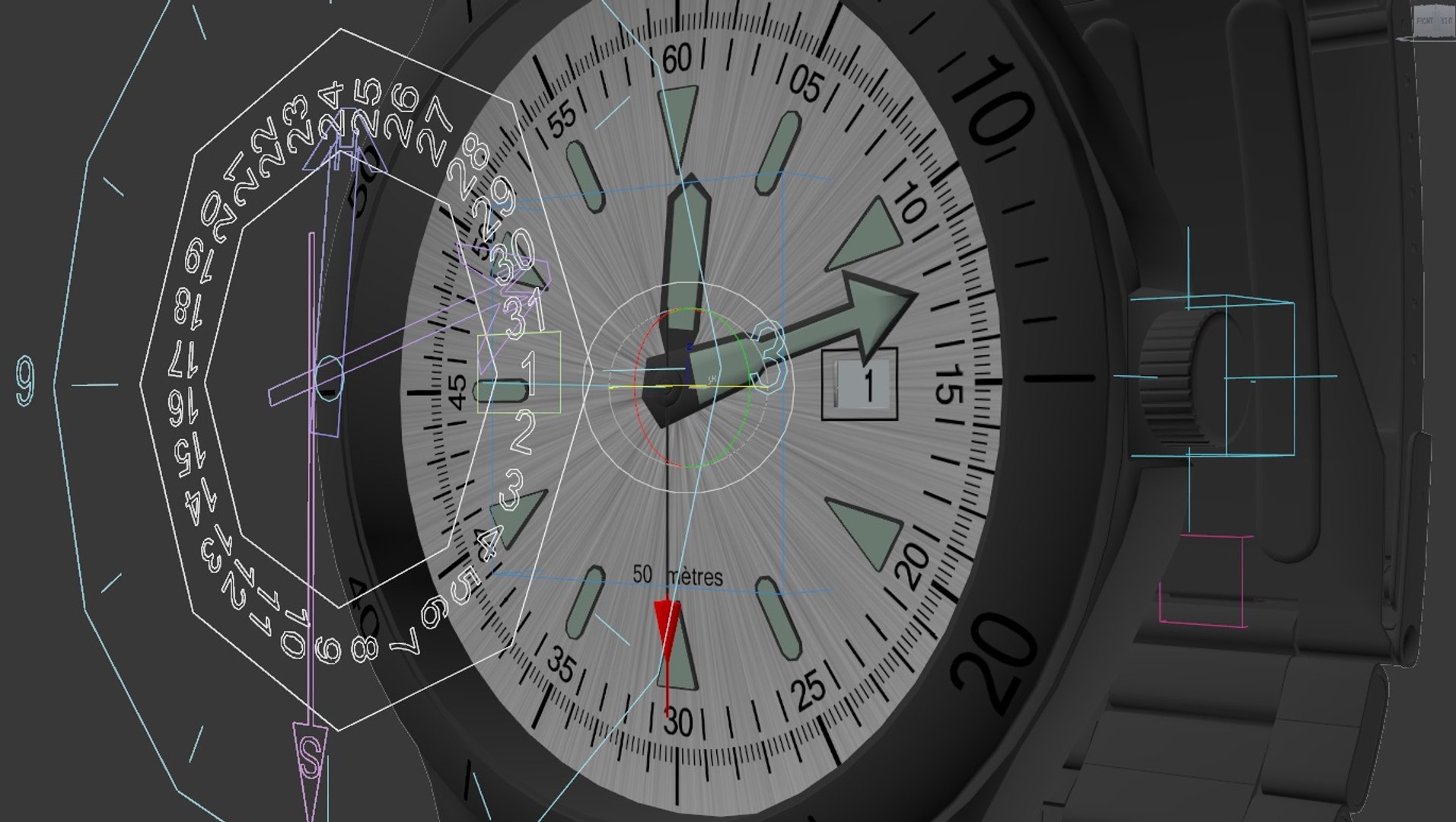 3D Watch Stainless Steel Model - TurboSquid 1552642