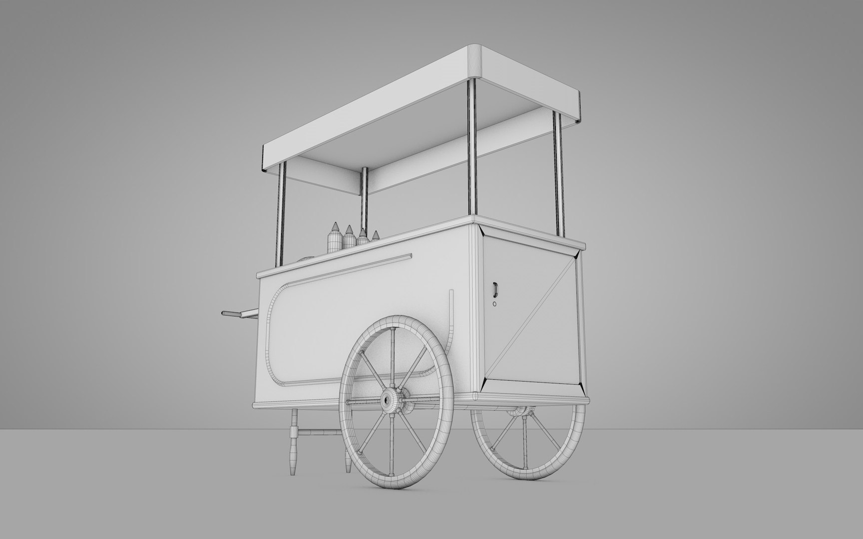 Ice Cream Cart model - TurboSquid 2079798