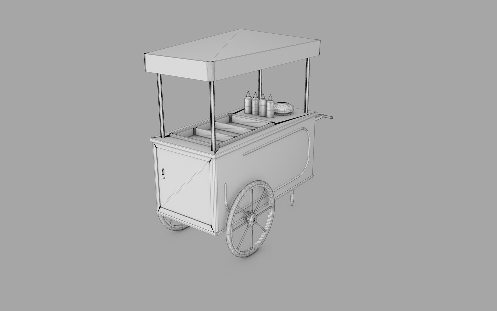 Ice Cream Cart model - TurboSquid 2079798