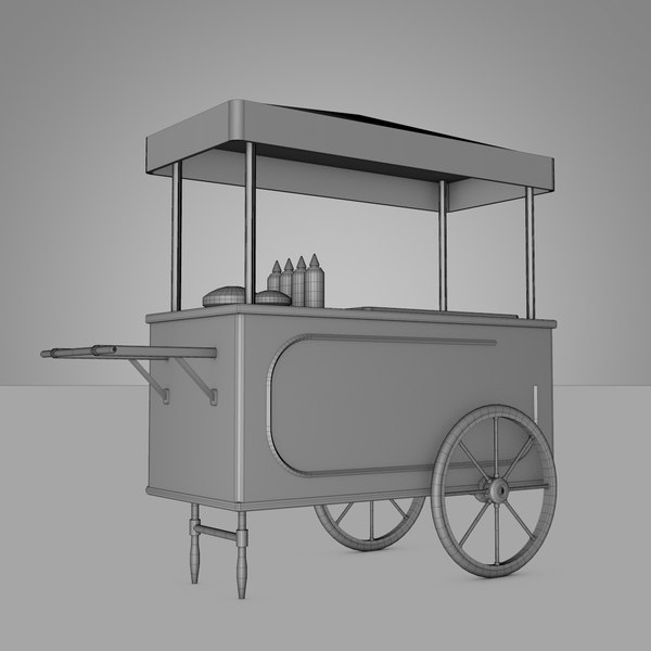 modelo 3d Ice Cream Cart - TurboSquid 2079798