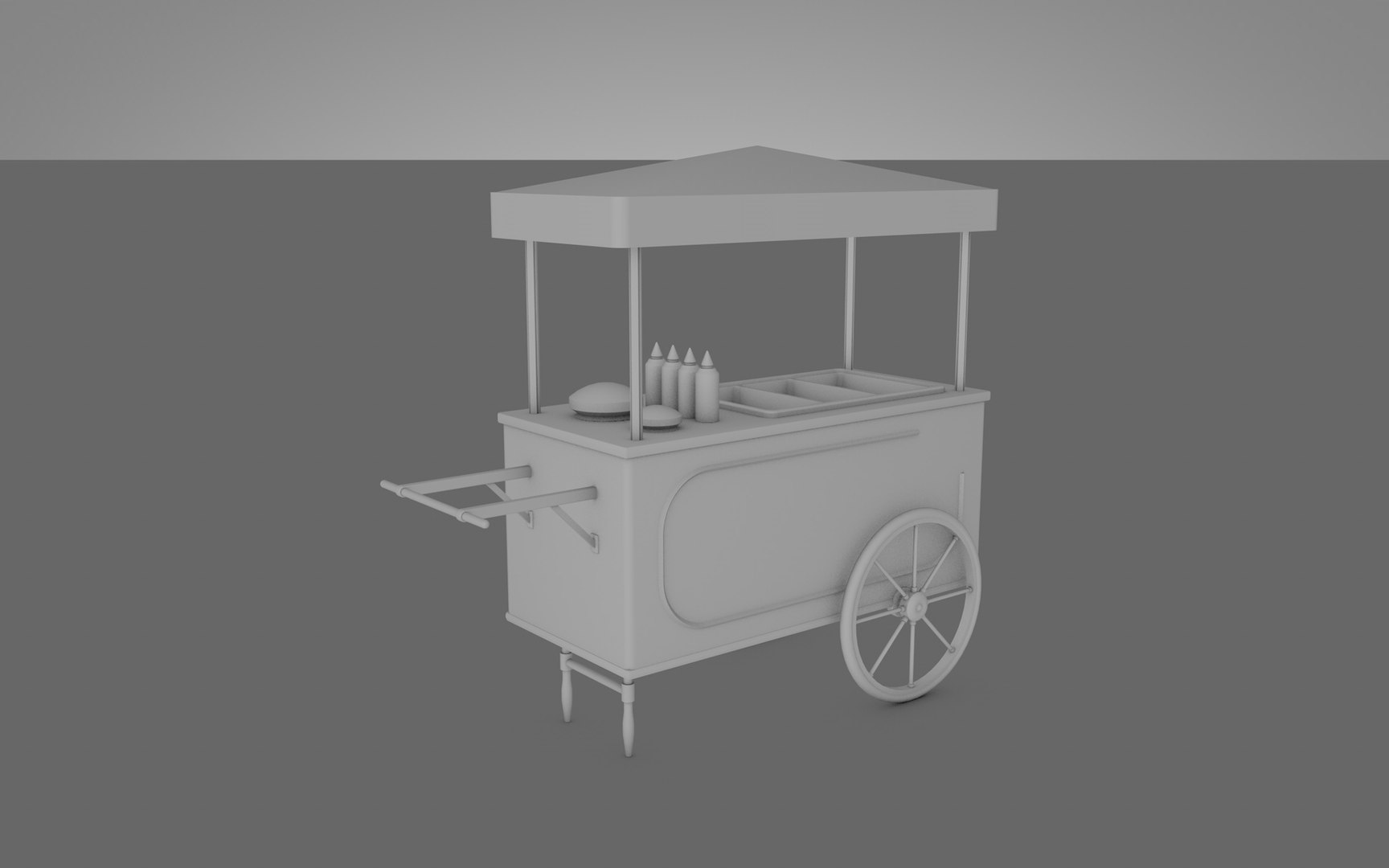 Ice Cream Cart model - TurboSquid 2079798