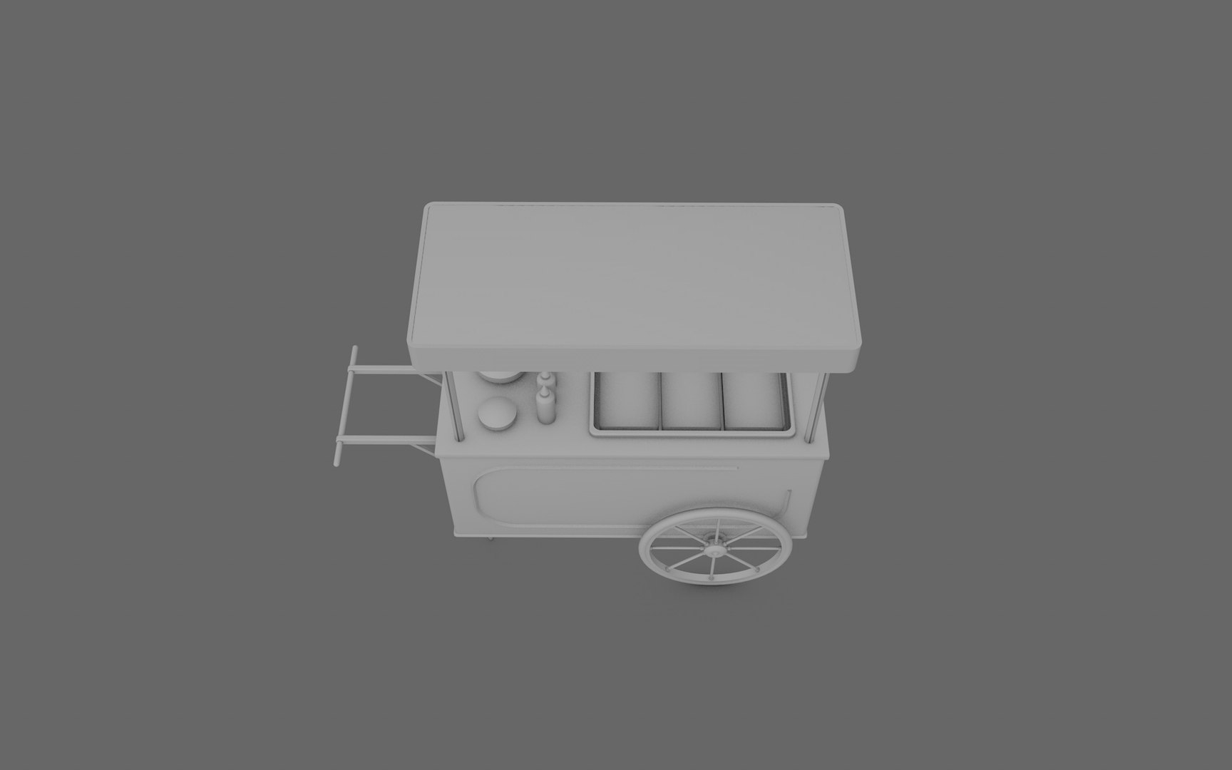 Ice Cream Cart model - TurboSquid 2079798