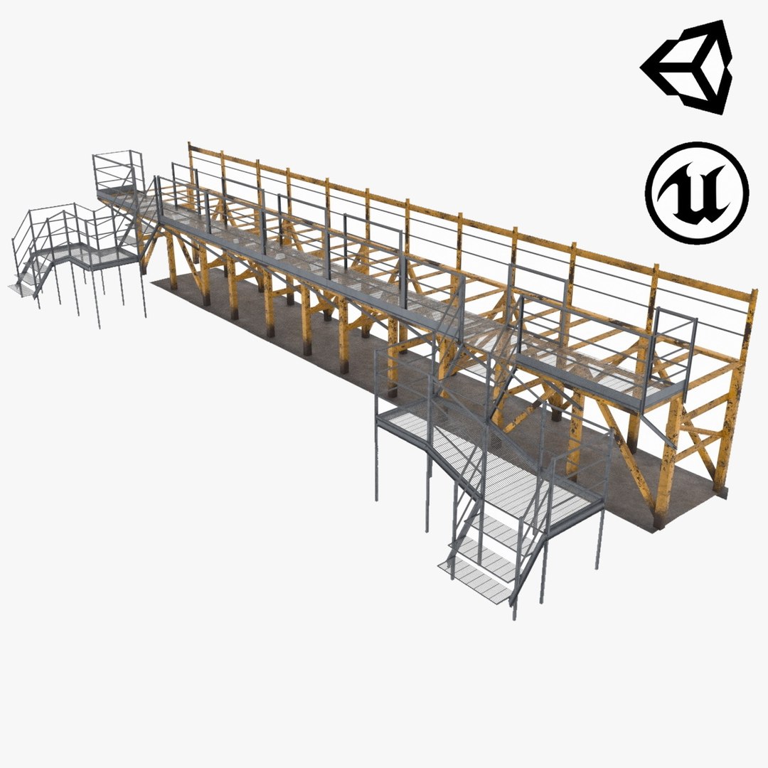 Steel Platform Framework Modular Model - TurboSquid 1634566