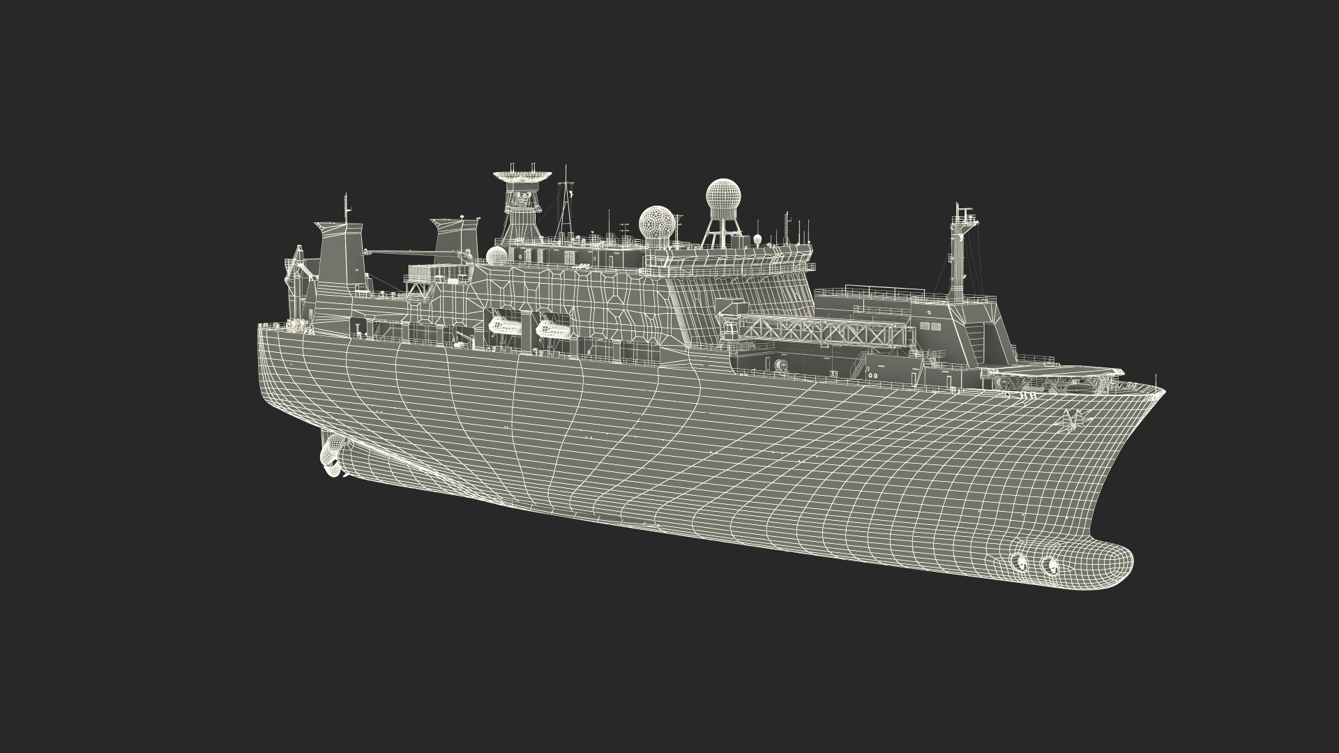 3D Model Sea Launch Command Vessel - TurboSquid 2383705
