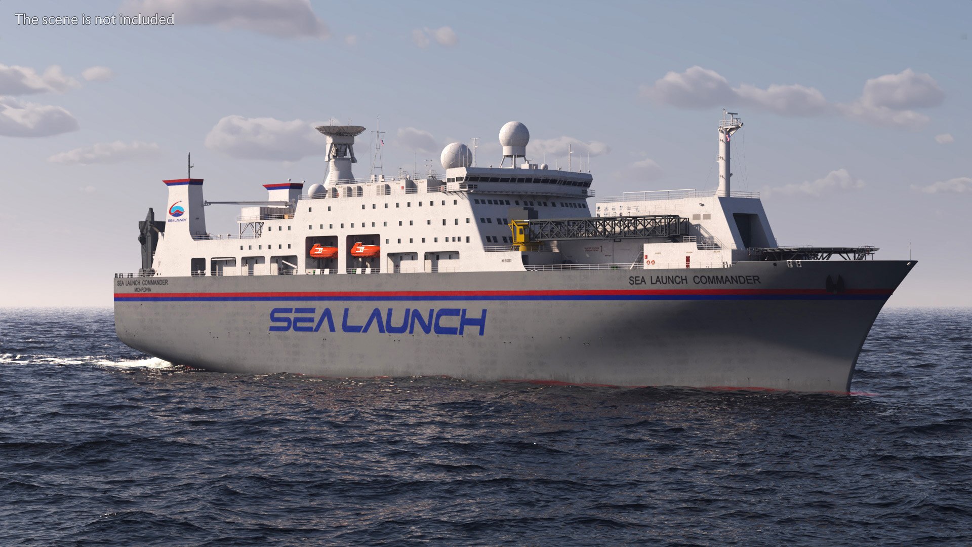 3D Model Sea Launch Command Vessel - TurboSquid 2383705