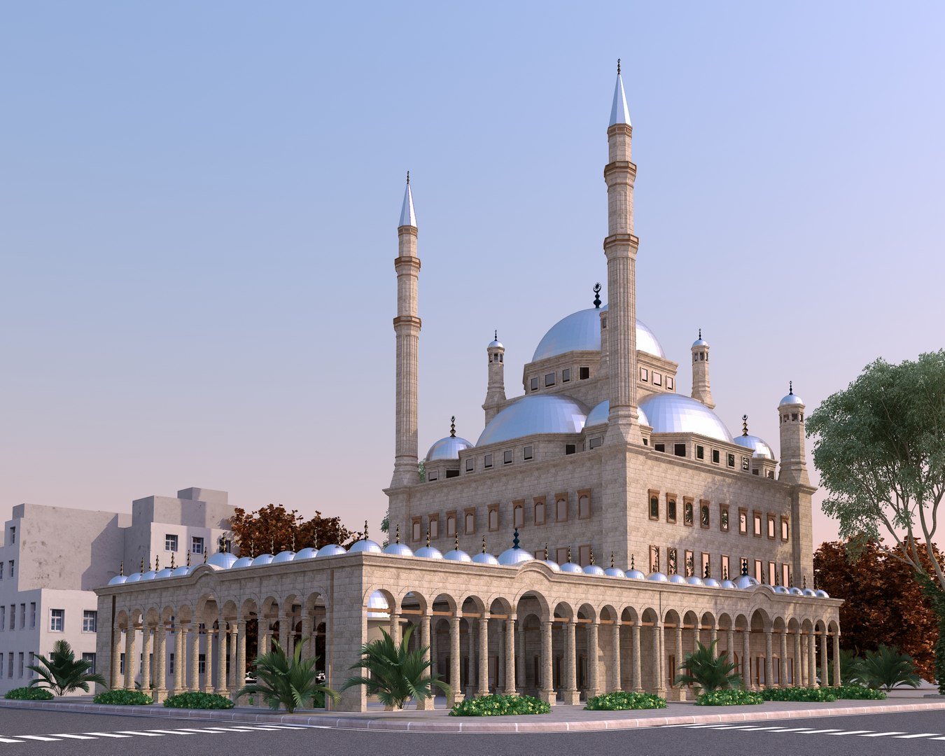 3D Mosque Of Mohammed Ali - TurboSquid 1853920