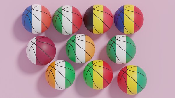 Flag Basketball Ball Collection 1 3D model - TurboSquid 1878056