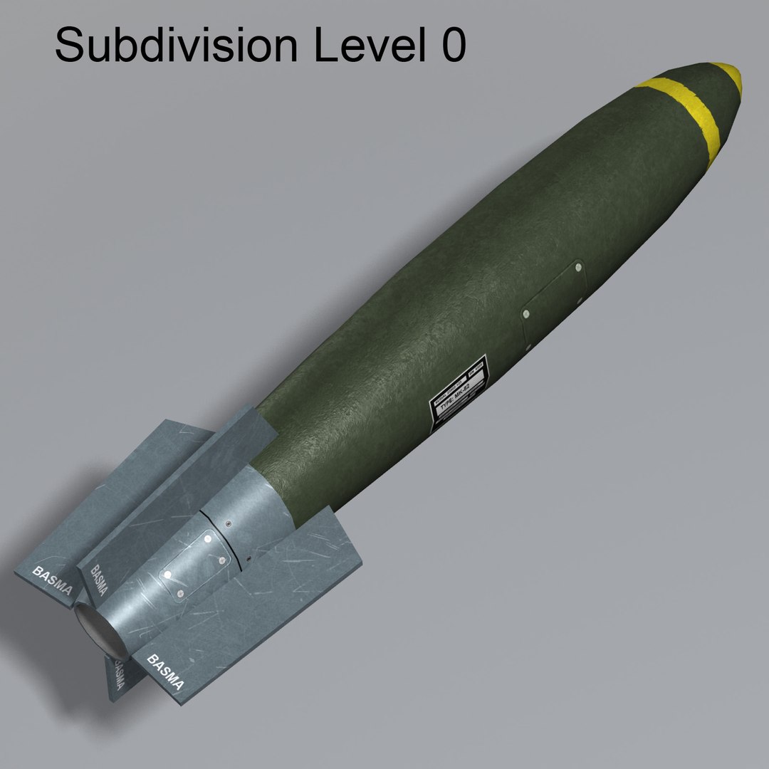 3d Model Mk-82 Bomb