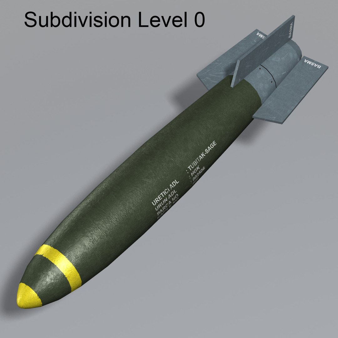 3d Model Mk-82 Bomb