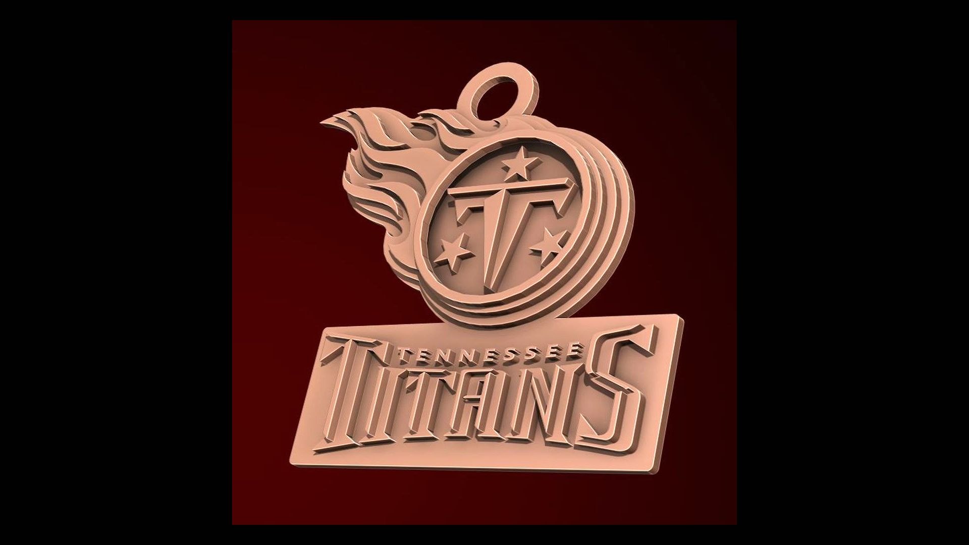 3D Model Tennessee Titans Logo Shield Printable And Renderable ...