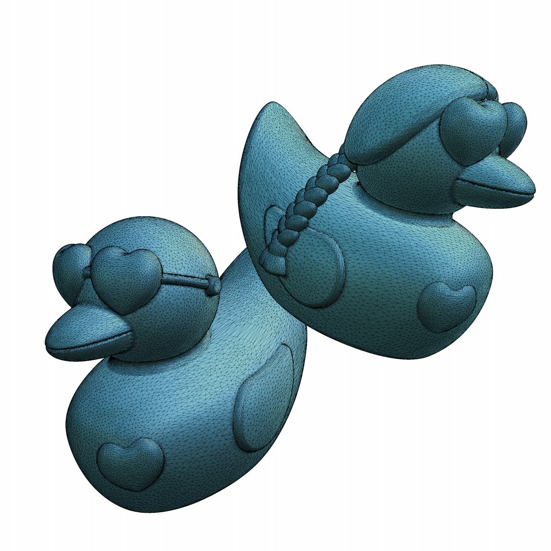3D Man And Woman Duck Figure - TurboSquid 2179520