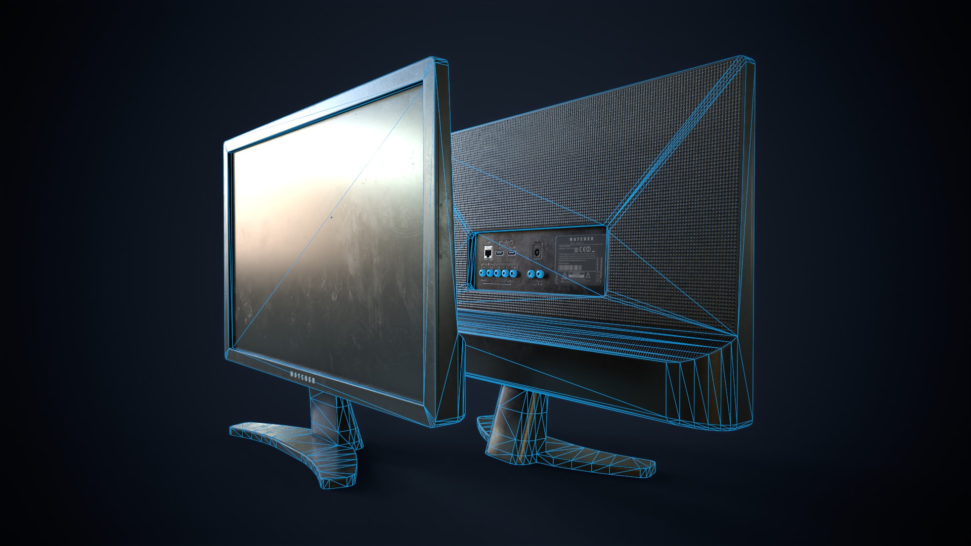 3D Modern TV Model - TurboSquid 2041003