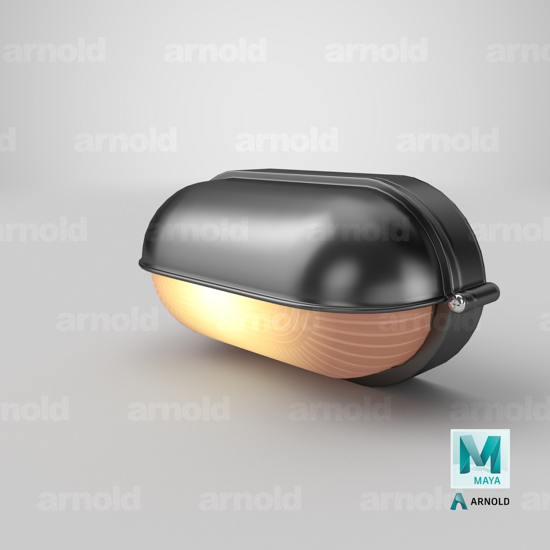 3D model Oval Eyelid Bulkhead Light Switched on - TurboSquid 1978395