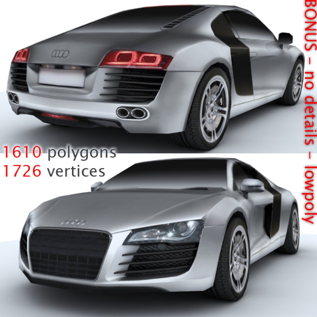 audi r8 games viz 3d max
