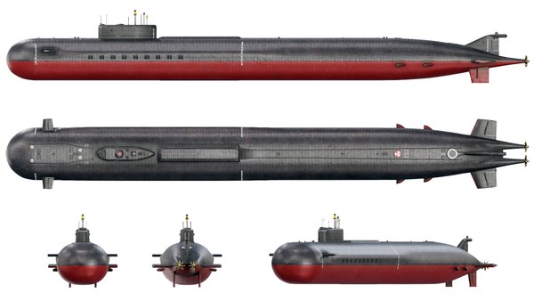 modelo 3d Submarino de propulsión nuclear K-329 Belgorod - TurboSquid ...