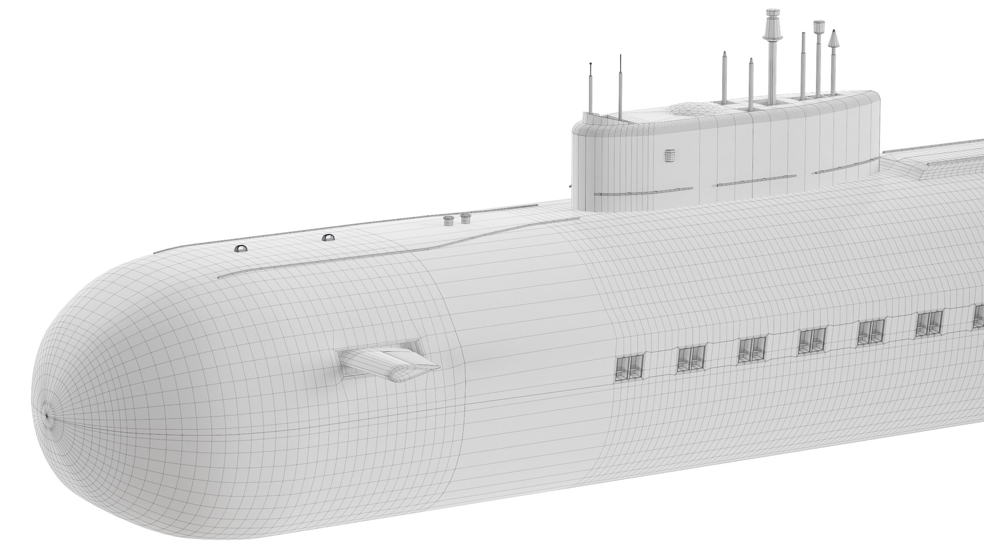 3D K-329 Belgorod Nuclear Powered Submarine - TurboSquid 2061643