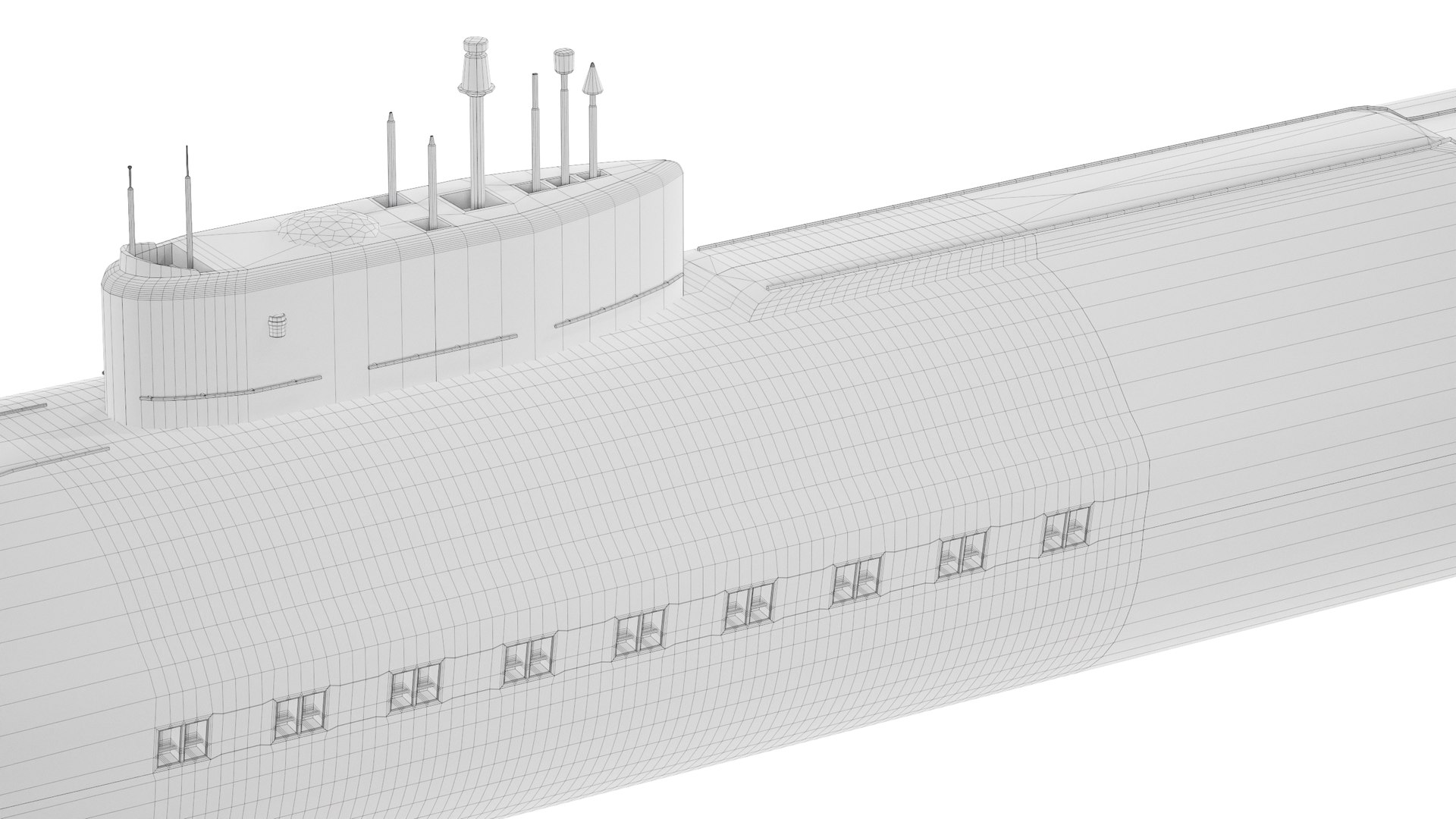 3D K-329 Belgorod Nuclear Powered Submarine - TurboSquid 2061643