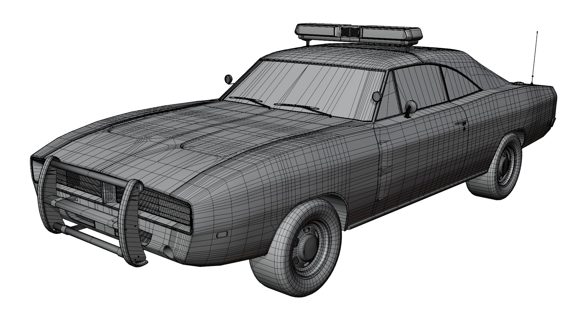 3D Police Car Model - TurboSquid 2249463